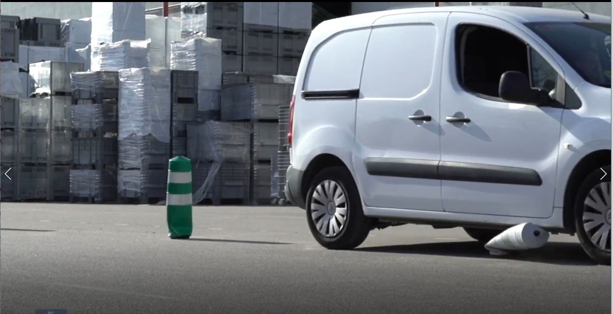 Bollards H75 car impact's resistant - SEÑALCONFOR